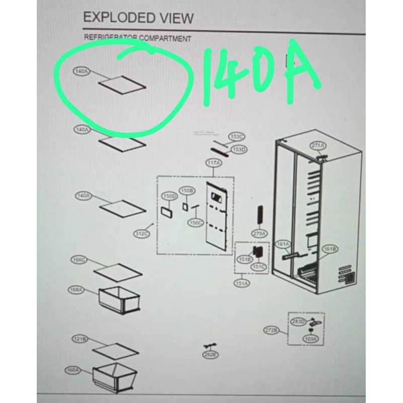 LG Fridge Refrigerator Tray | Shopee Malaysia