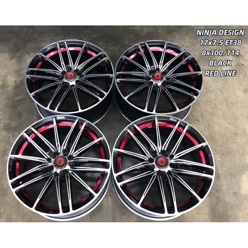 USED RIM NINJA DESIGN 17 INCH FOR MYVI ALZA WIRA WAJA PERSONA GEN2 ...