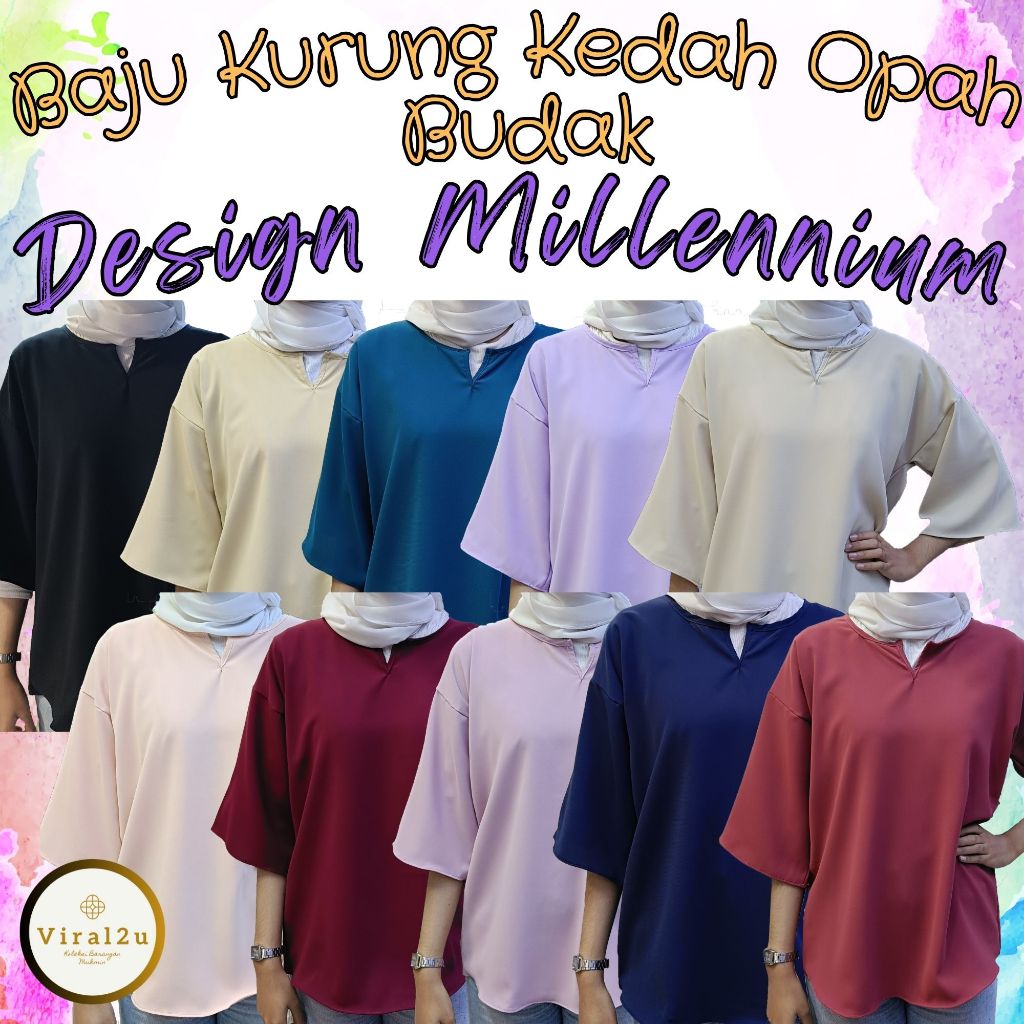 Baju Kurung Kedah Opah Budak Design MILLENNIUM | Shopee Malaysia