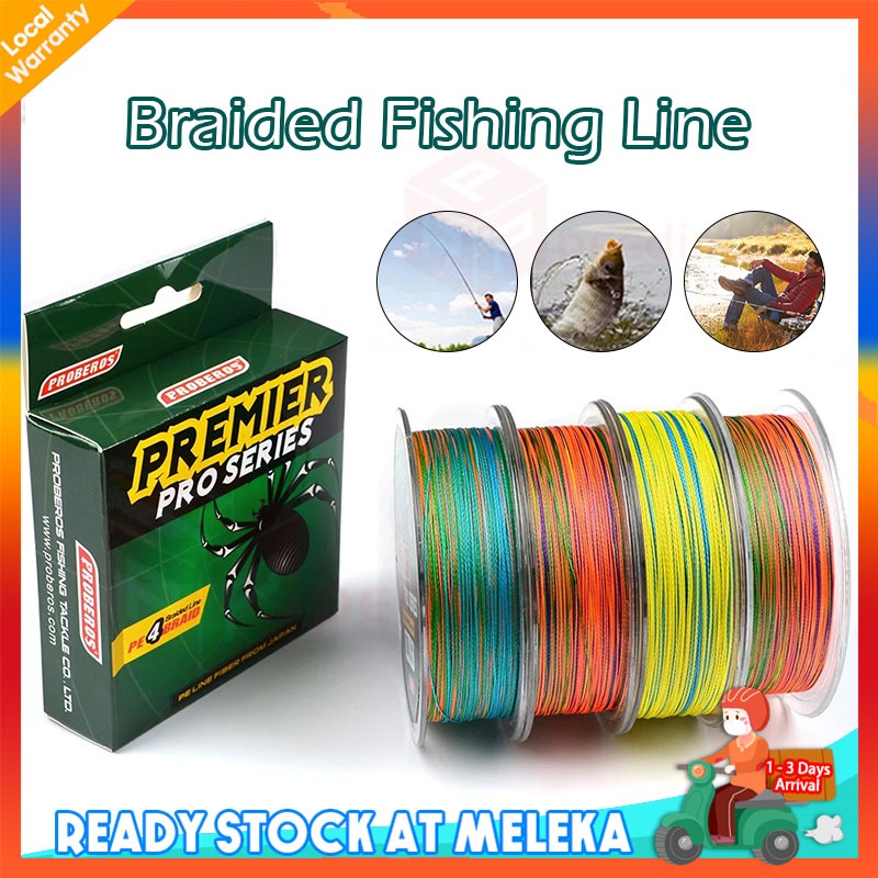 Proberos Braided Fishing Line PE 100M x4 Tali Pancing Benang Pancing ...
