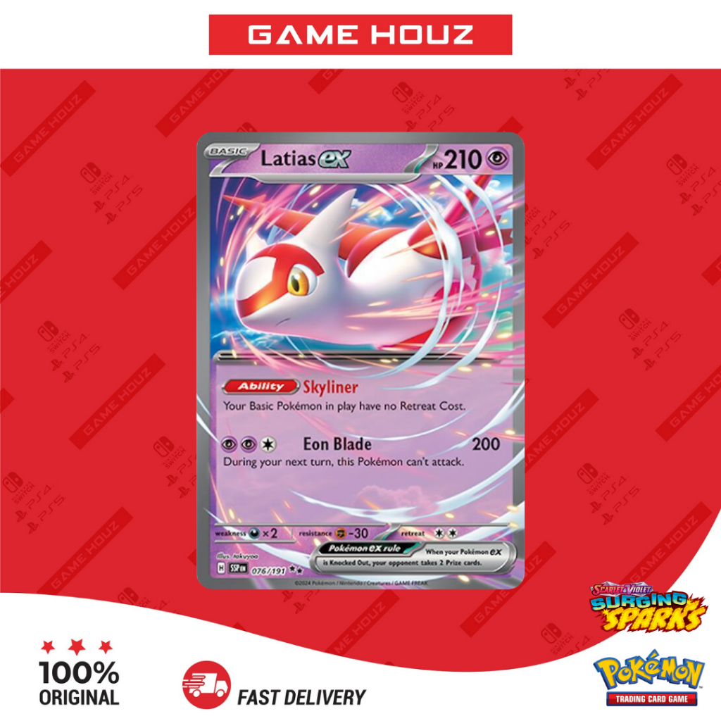 (PTCG) Latias ex (076/191) [SV08-Scarlet & Violet Surging Sparks] | Shopee Malaysia