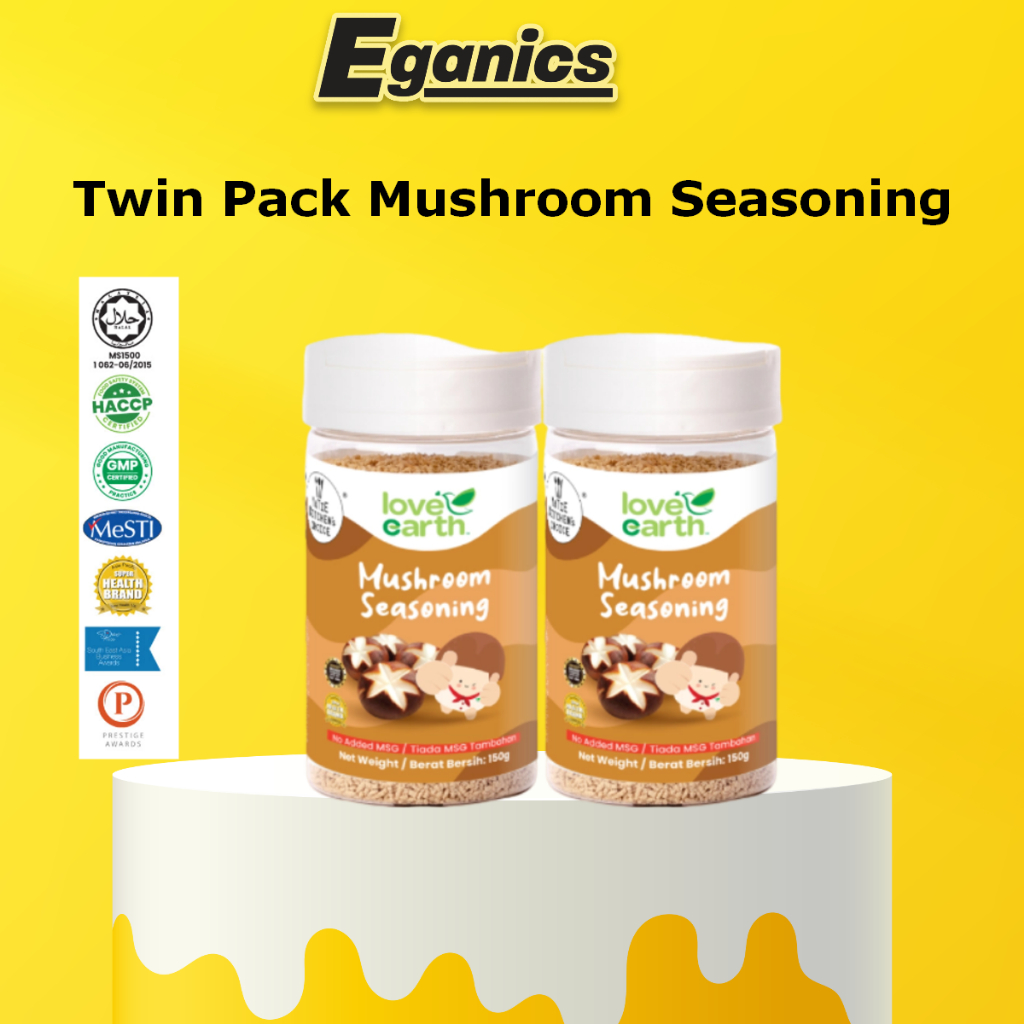 Love Earth Mushroom Seasoning Junior Pack 18g/310g/150g suitable for vegetarian, Yatie Kitchen's ...