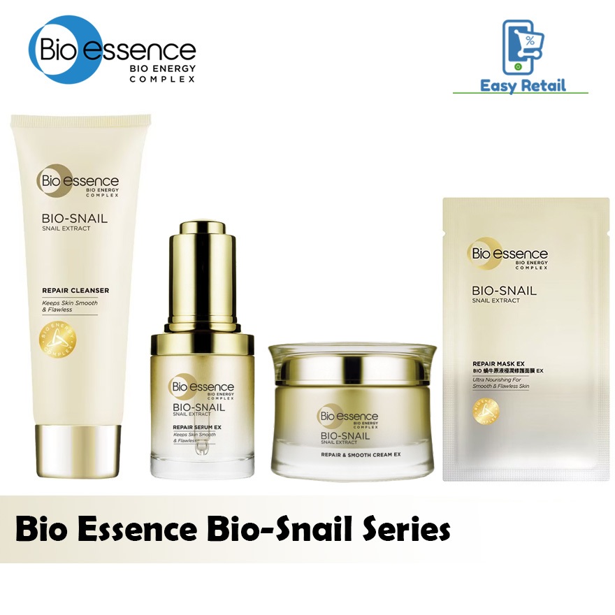 Bio-Essence Bio Snail Series ( Repair Cleanser 100g / Repair Serum 30g ...