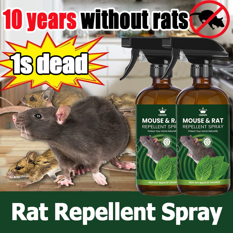 CROWN Rat Repellent Anti Rat Spray Rat Off Spray Penghalau Tikus Racun ...