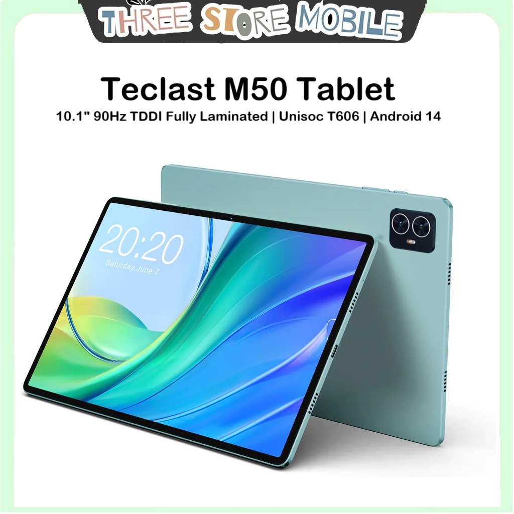 Teclast M50 Tablet (128GB ROM+6GB RAM | Dual 4G+Wifi Support | Android 14 | 10.1" Display ...