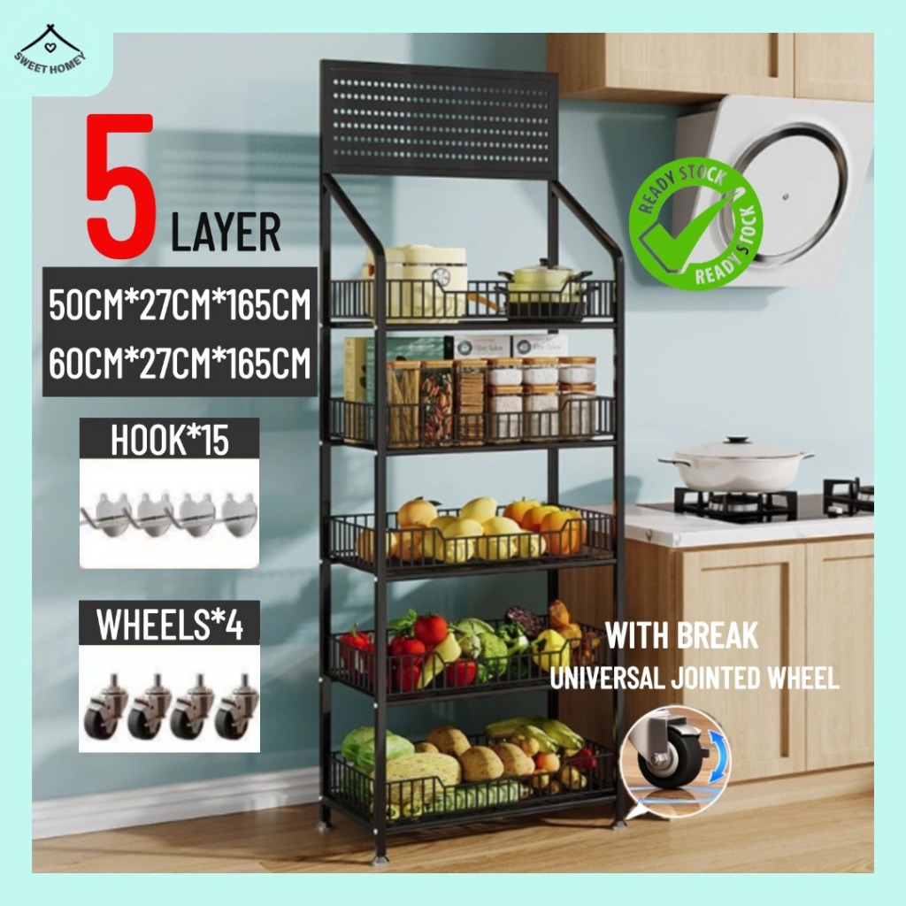 5 Layer Display Rack for Convienience Store Rack Kitchen Storage Rack ...
