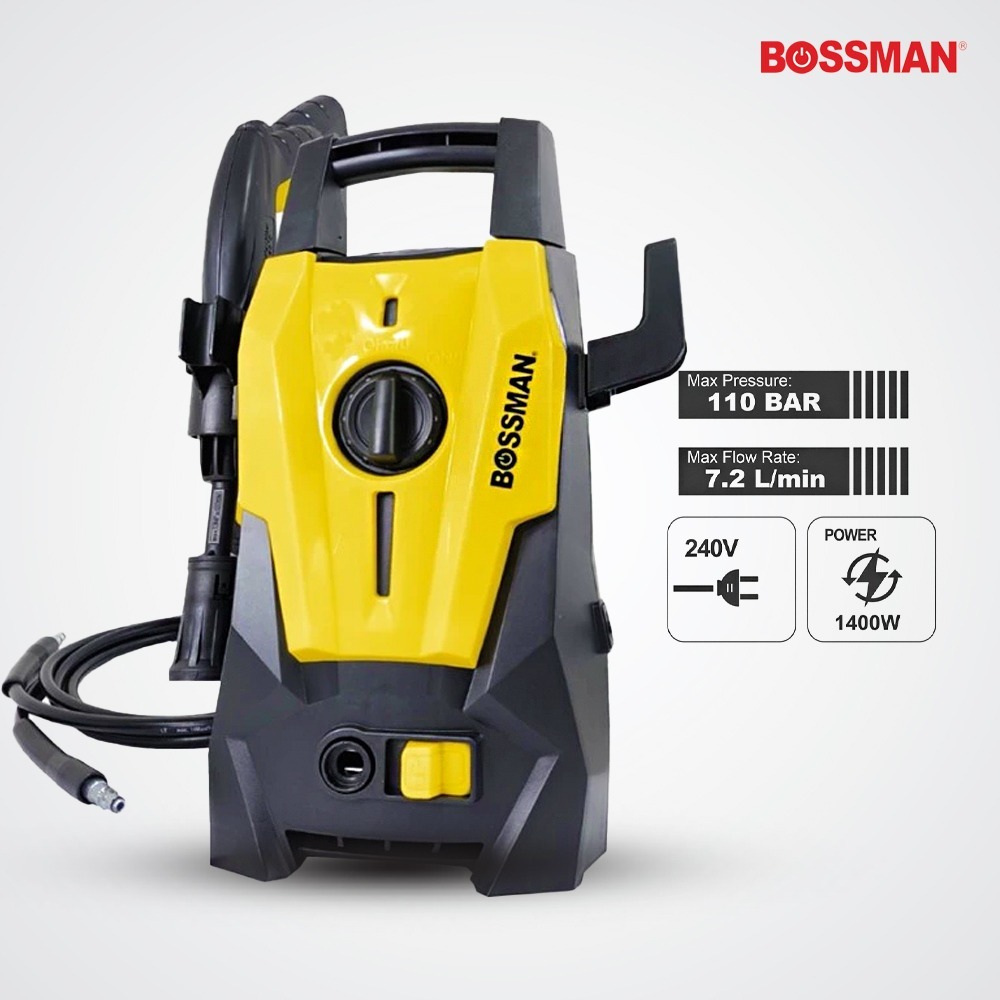 BOSSMAN BPC-18 110Bar High Pressure Cleaner Water Jet Sprayer 1400W ...