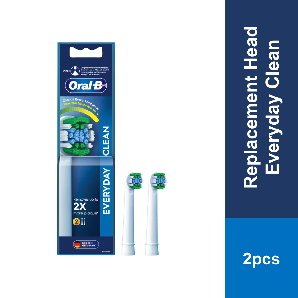 Oral-B Everyday Clean Electric Toothbrush Replacement Head - 2 Pack ...