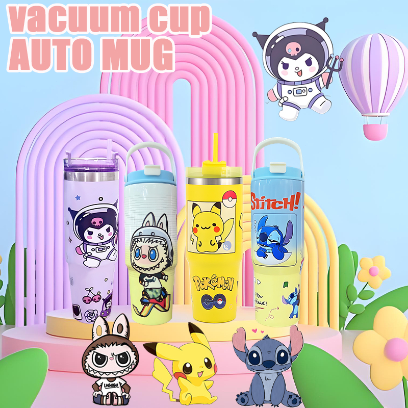 Labubu Kuromi Cute Cartoon 304Stainless Steel Cup Kuromi Thermos Large Capacity Portable Car ...