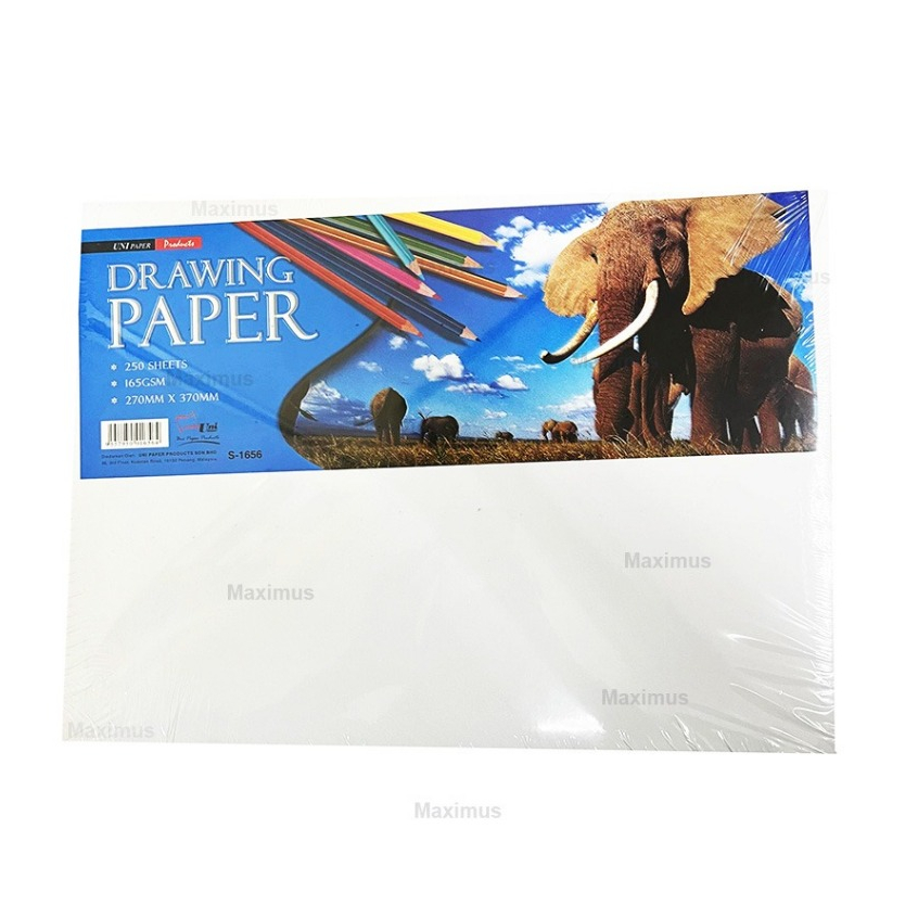 Uni Paper B4/11" x 15"/270mm x 370mm Drawing Paper 165gsm 250 sheets ...