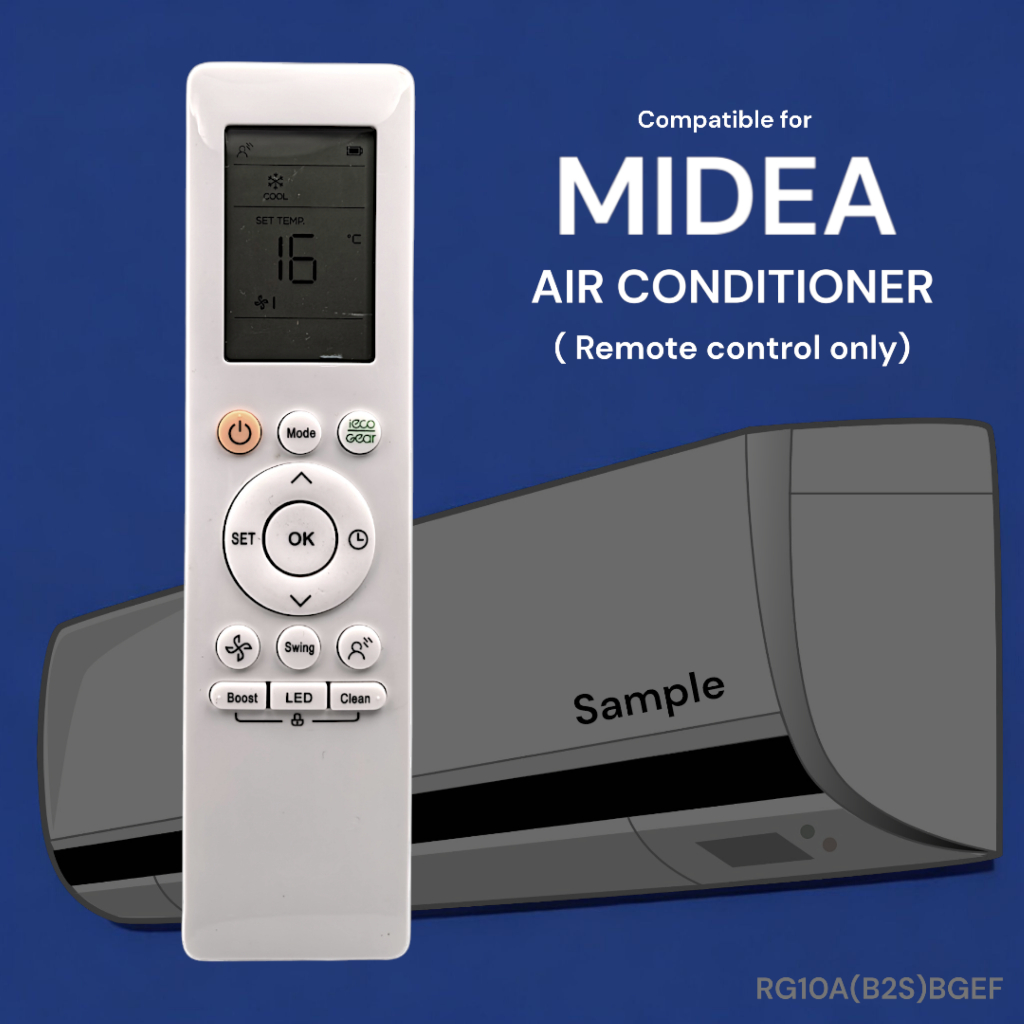 **High Quality** Compatible For Midea Air Cond Air Conditioner Replacement Remote Control RG10A ...