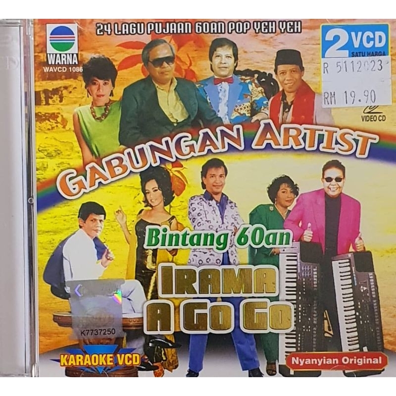 VCD Karaoke Gabungan Artist Bintang 60an Irama A Go Go (2 Disc ...