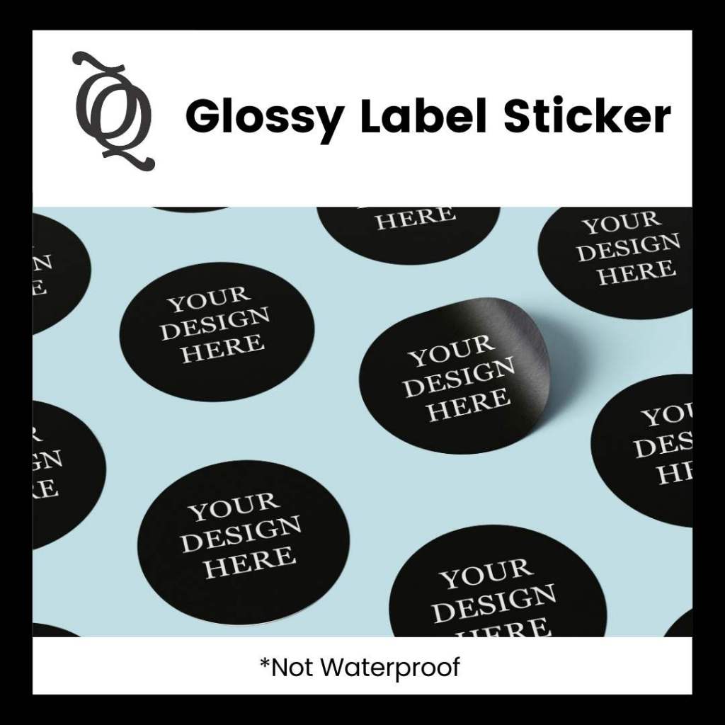 (100pcs) Round/Square - Sticker Label | Stiker | Urgent 1-day siap ...