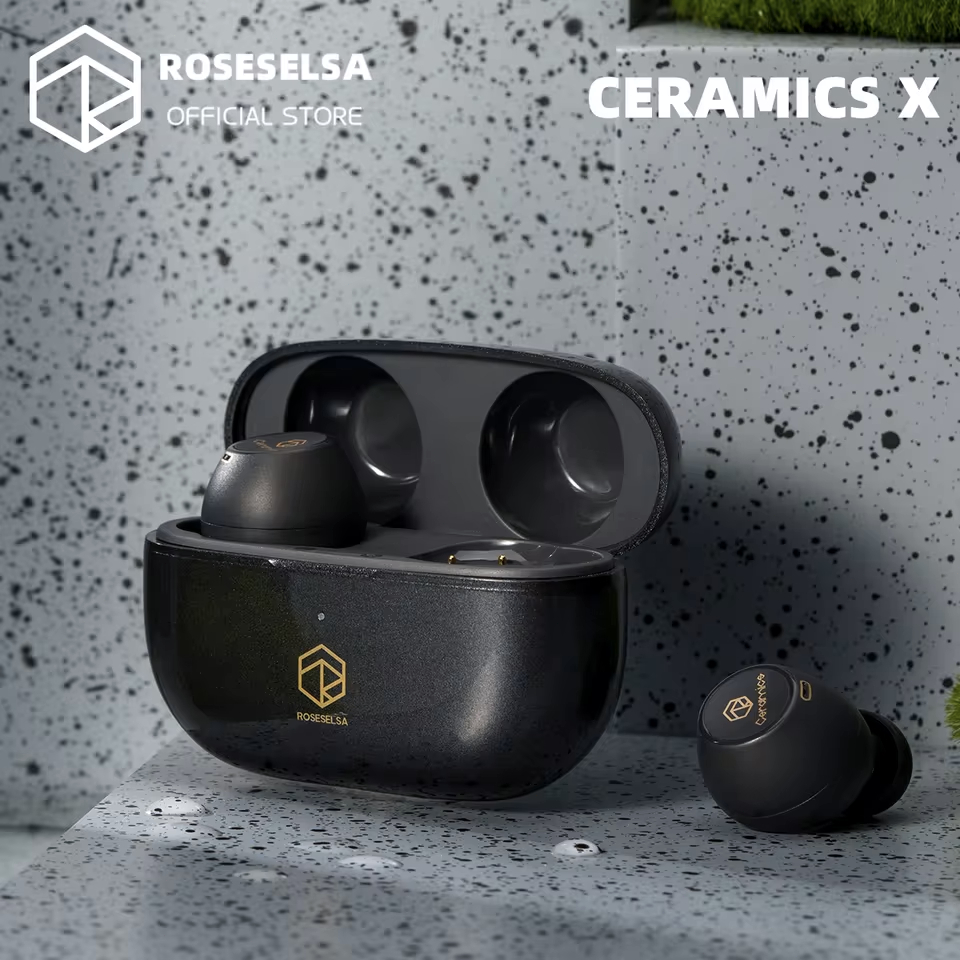 ROSESELSA CERAMICS X True Wireless Stereo Earphones, ANC Earbuds 4 HD ...