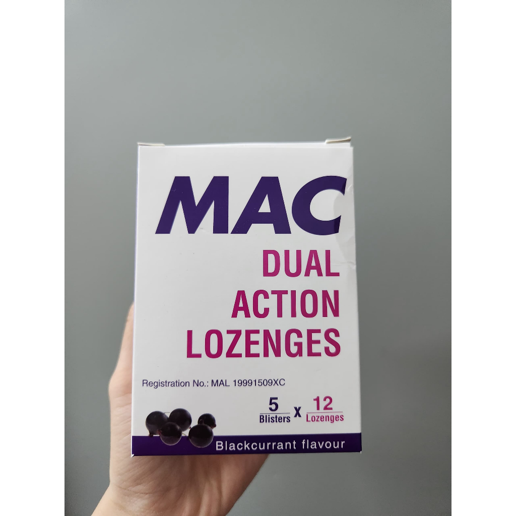MAC DUAL ACTION LOZENGES 5STPx 12'S (FOR SORE THROAT) | Shopee Malaysia