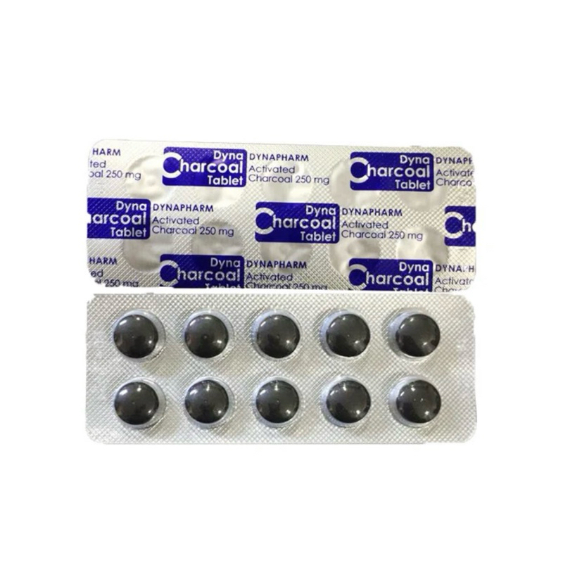 (KKM APPROVED) Dyna Charcoal Tablets 250mg treatment Food Poisoning ...