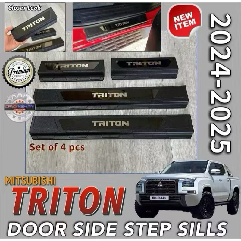 Mitsubishi Triton 2024 2025 2026 side step cover triton Door Step Side ...