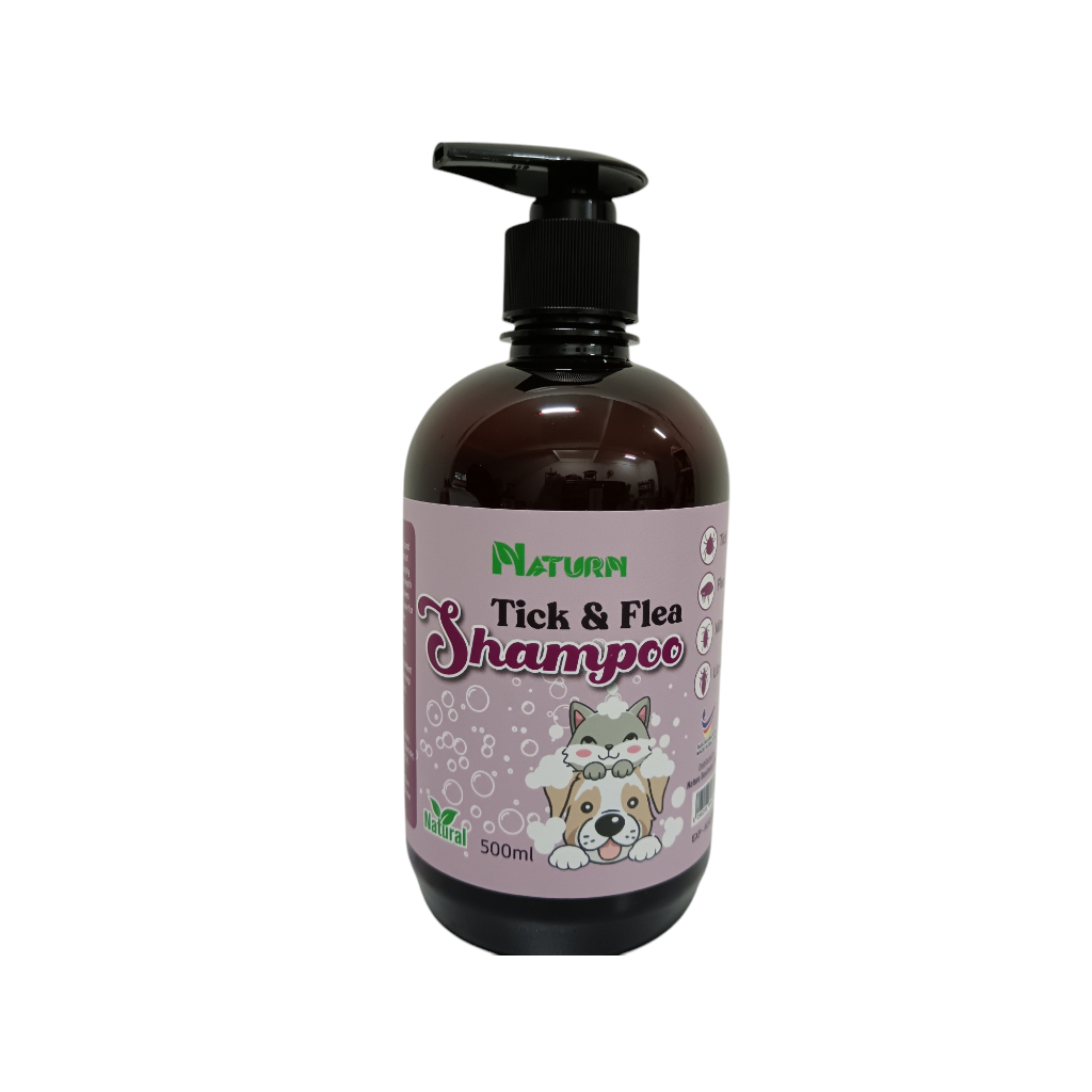 TICK NATURALLY MEDICATED SHAMPOO 500ML-ANTI FLEAS TICKS ANTI BACTERIA ...