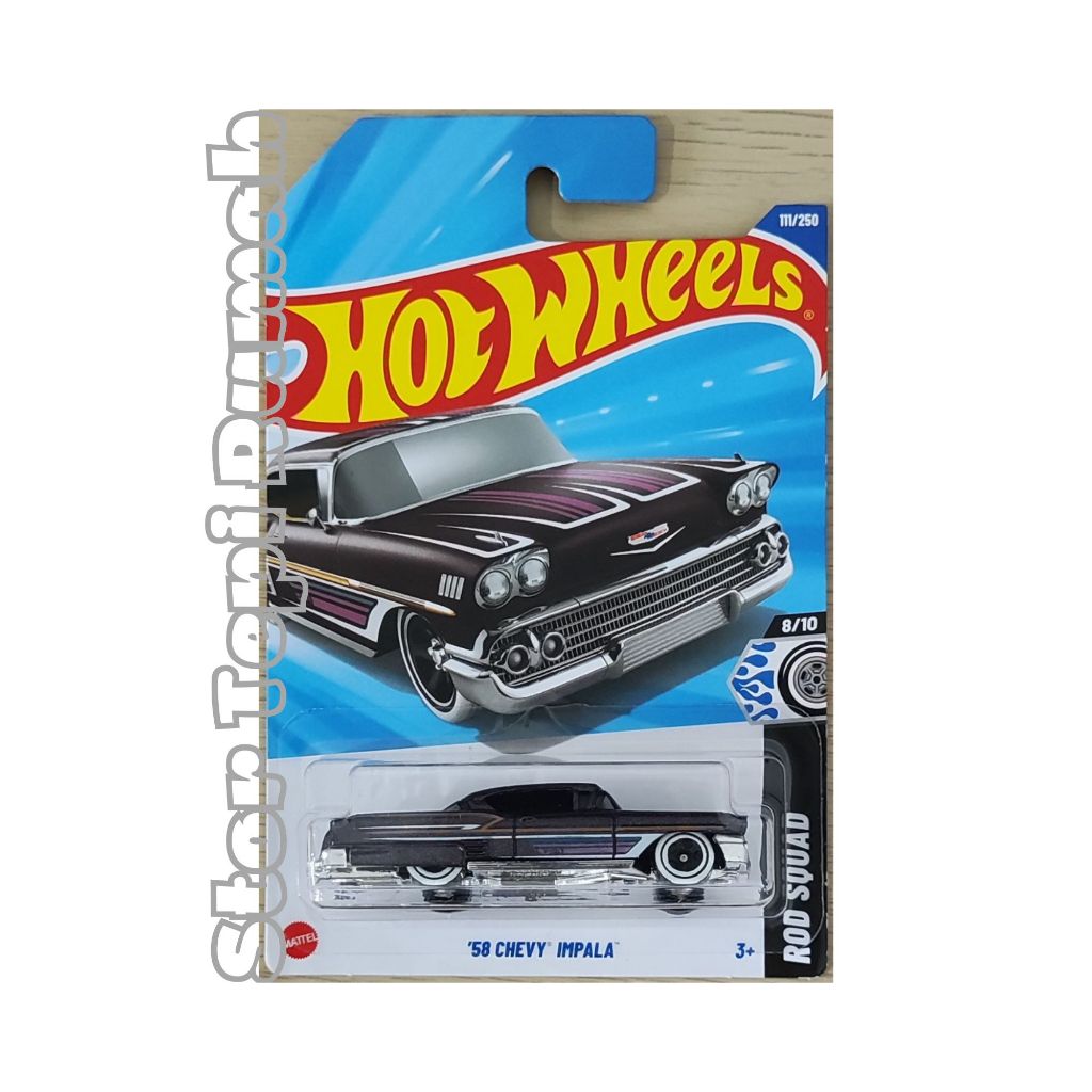 Hot Wheels 58 Impala [HW 1958 Chevy Chevrolet Rod Squad Art Cars RTH ...
