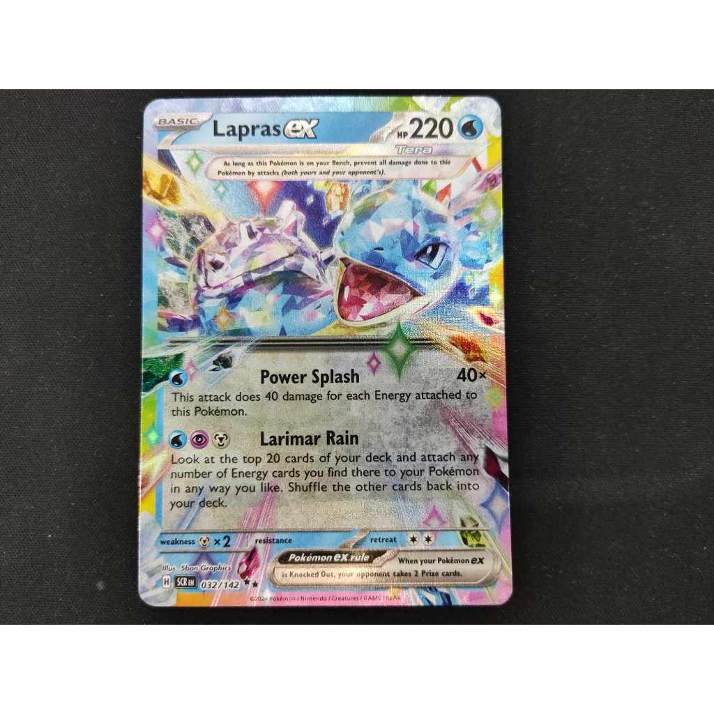 Pokemon TCG - Lapras EX Tera [032/142] | Shopee Malaysia