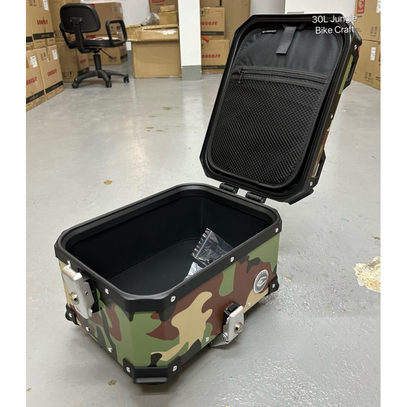 30L Coocase Aluminium Jungle Topbox (Side Open) | Shopee Malaysia