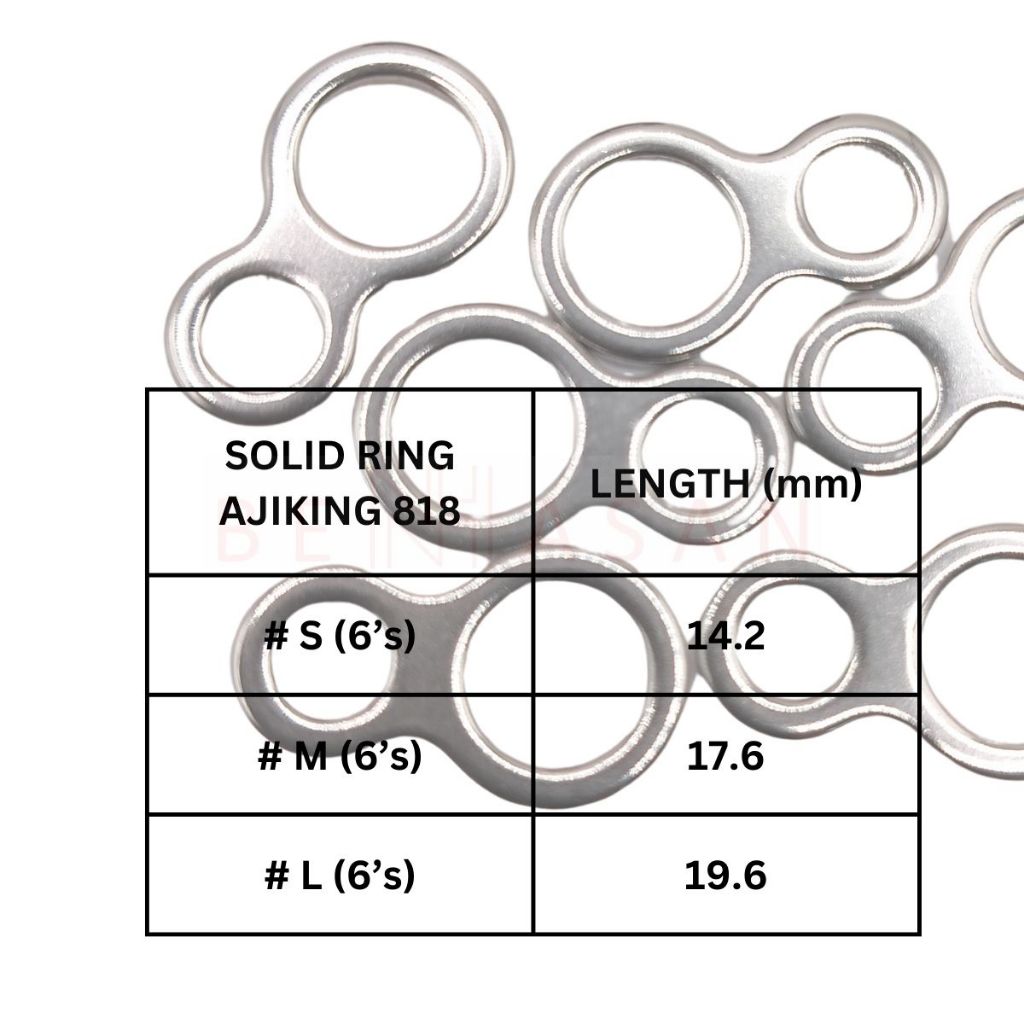 Ajiking Solid Ring 150 lb - 220lb JIGGING SOLID RING SPLIT RING LURE ...