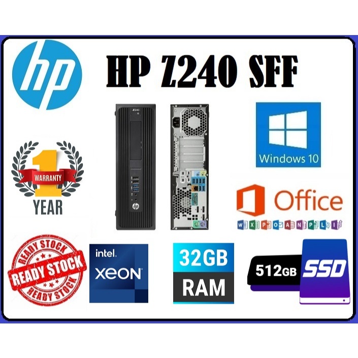 HP Z240 Workstation SFF (AutoCAD & Adobe Recommended)(Dual Storage ...