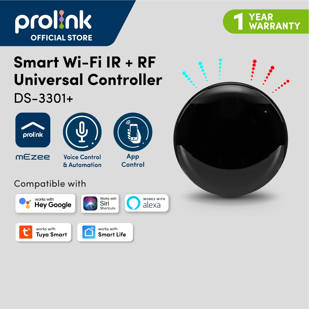 Prolink Smart Home Wi-Fi IR/IR + RF Universal Remote Control for TV ...