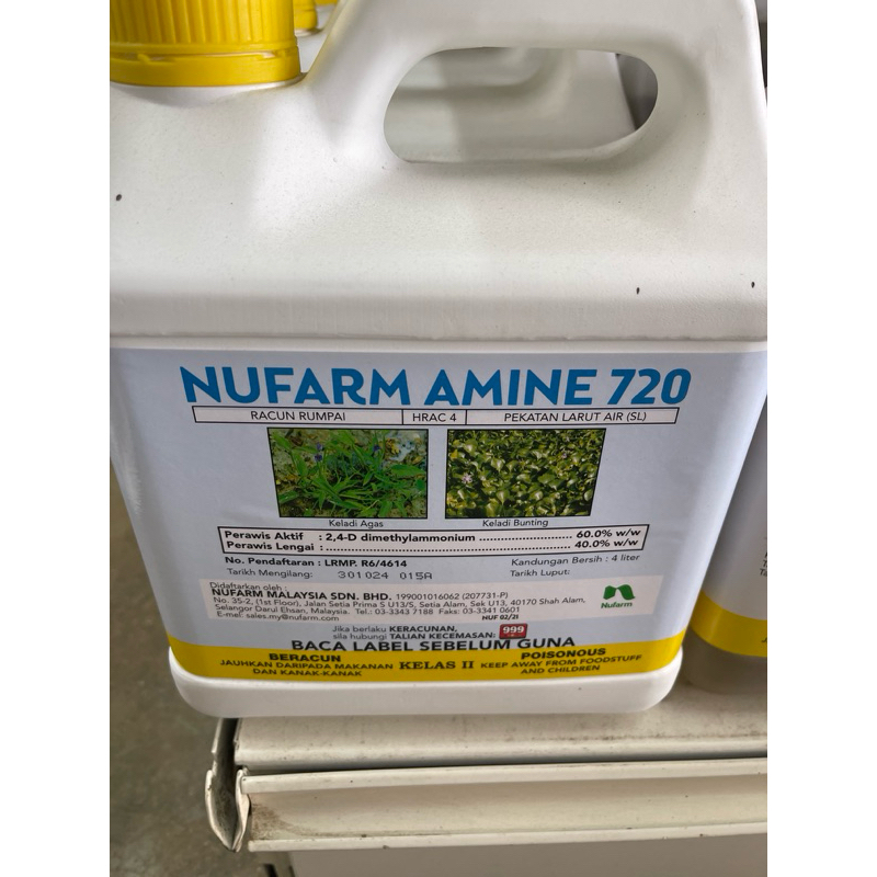 Nufarm Amine 720 (4litre) | Shopee Malaysia