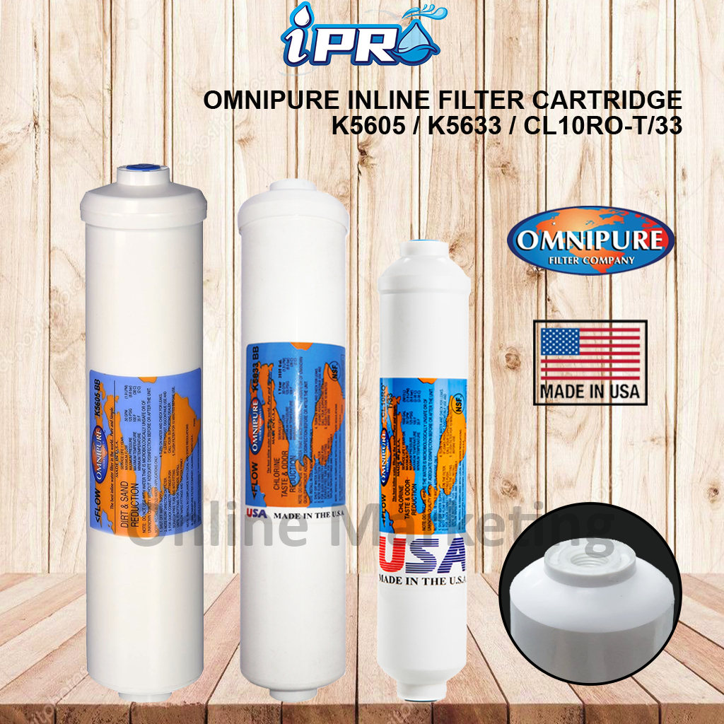 Omnipure USA Inline Filter For RO Water Filter Cartridge Replacement ...