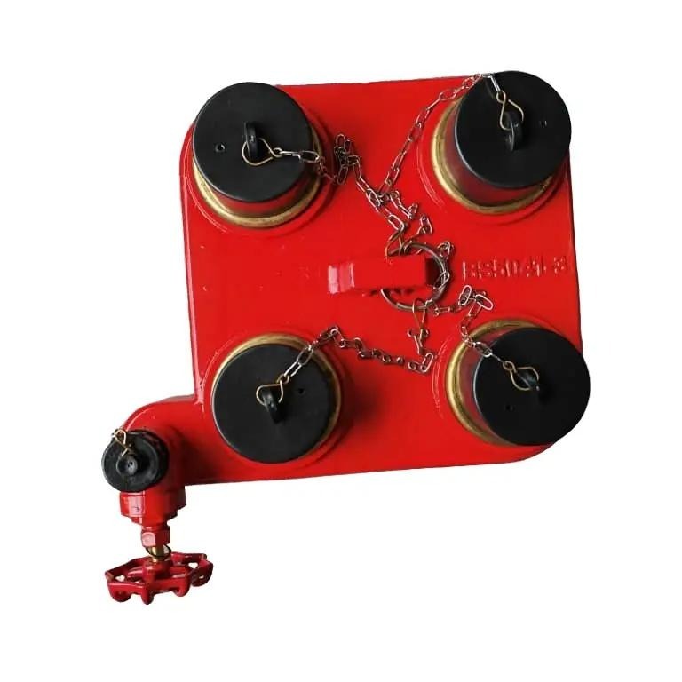 4 Way Breeching Inlet Flanged 6” Fire Fighting Wet and Dry Riser ...