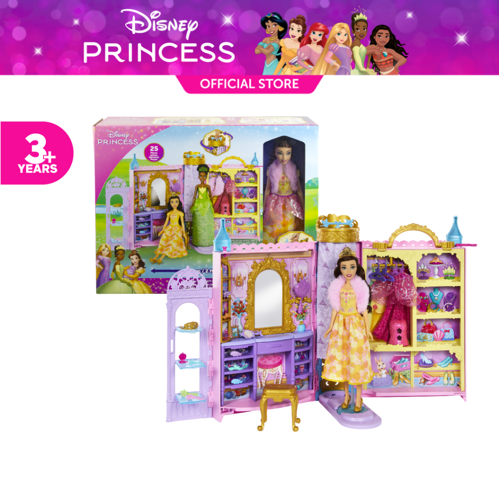 Mattel Disney Princess Closet Set With Belle (HXV69) | Shopee Malaysia