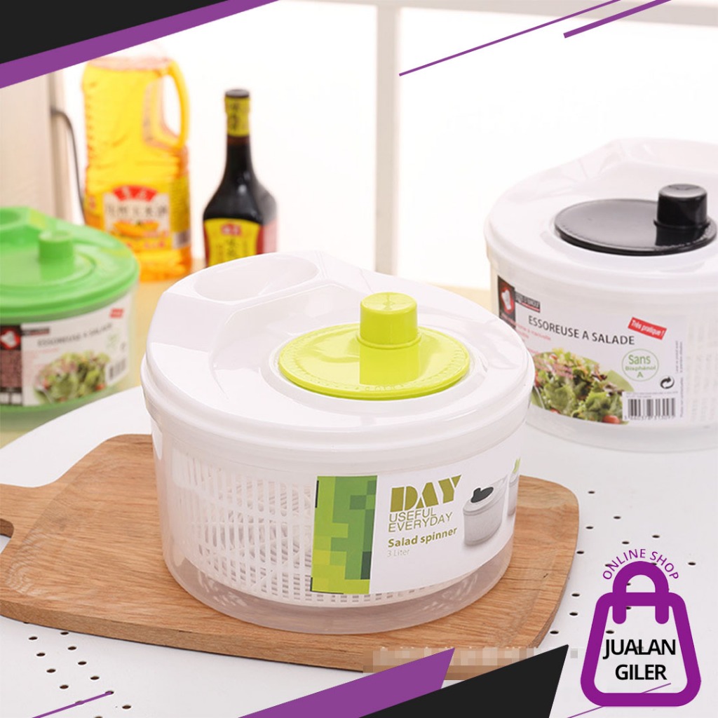 SALAD SPINNER DRYING SALAD DRYER TOKIG PEMUTAR SALAD DEHYDRATOR WASHING ...