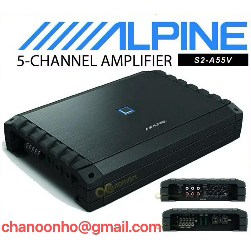 Alpine 5 Channel S-Series Car Amplifiers 60 watts - S2-A55V 5Ch Power Amp | Shopee Malaysia