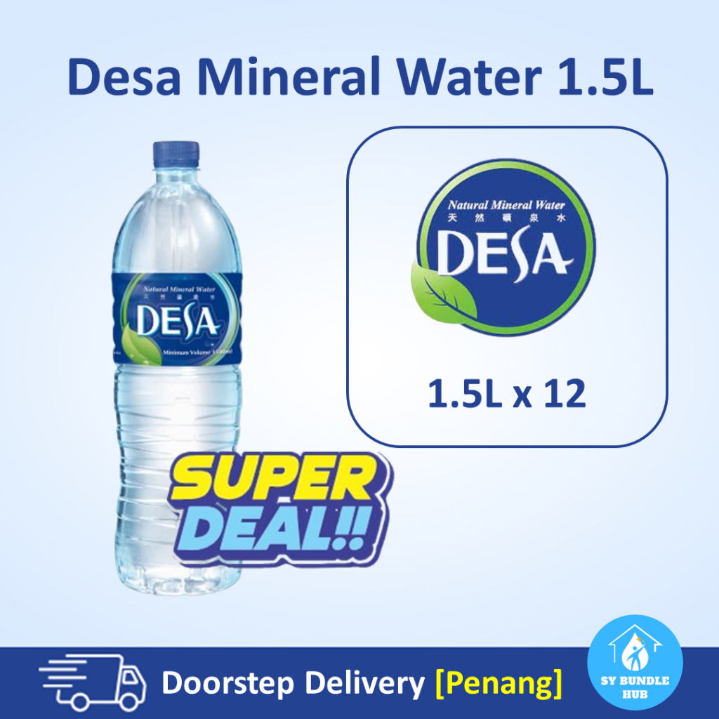[SPECIAL] Desa Mineral Water 1.5L / 1500ML (5-10 Ctn/Kotak) | Shopee Malaysia