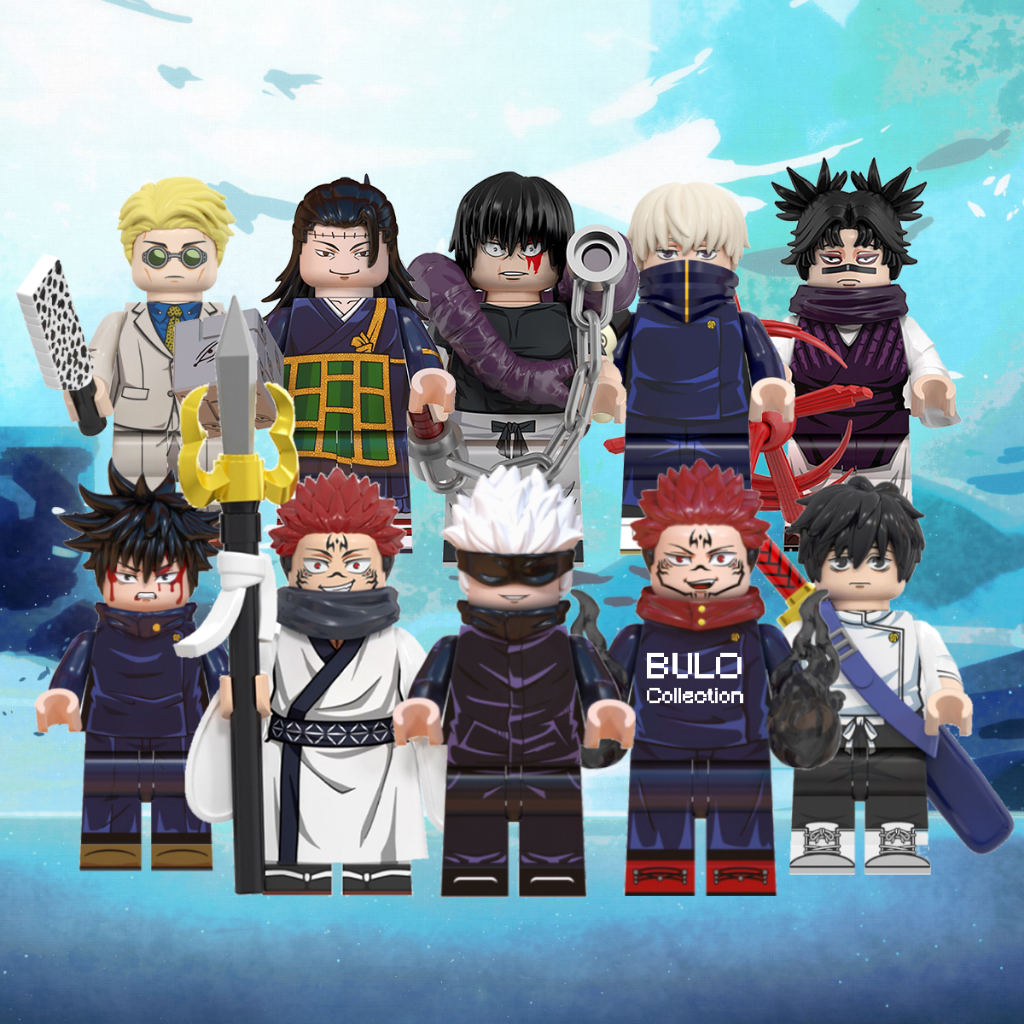 JJK Custom Minifigures Gojo Saturo Yuji Sukuna Anime Building Blocks ...
