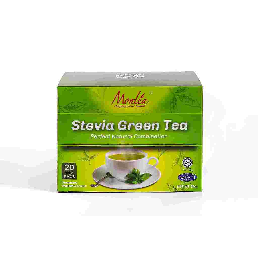 Montea Stevia Tea (Green Tea / Jasmine / Black Tea) - 3gx20's | Shopee ...