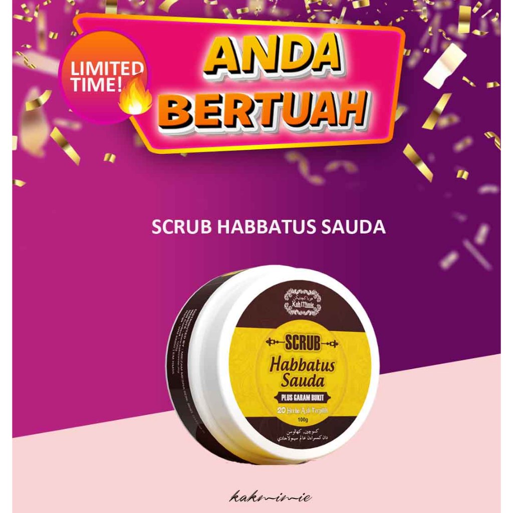 Scrub Habbatus Sauda & Garam Bukit (100g) | Shopee Malaysia