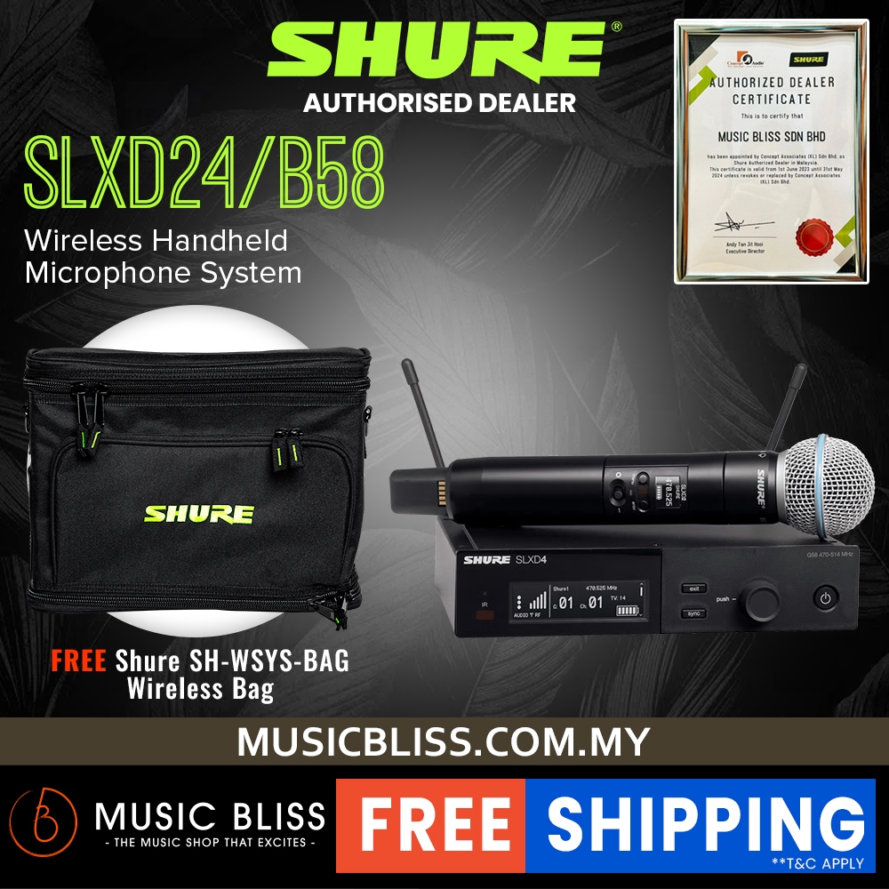 Shure SLXD24/B58 Wireless System with Beta 58A Handheld Transmitter | Shopee Malaysia