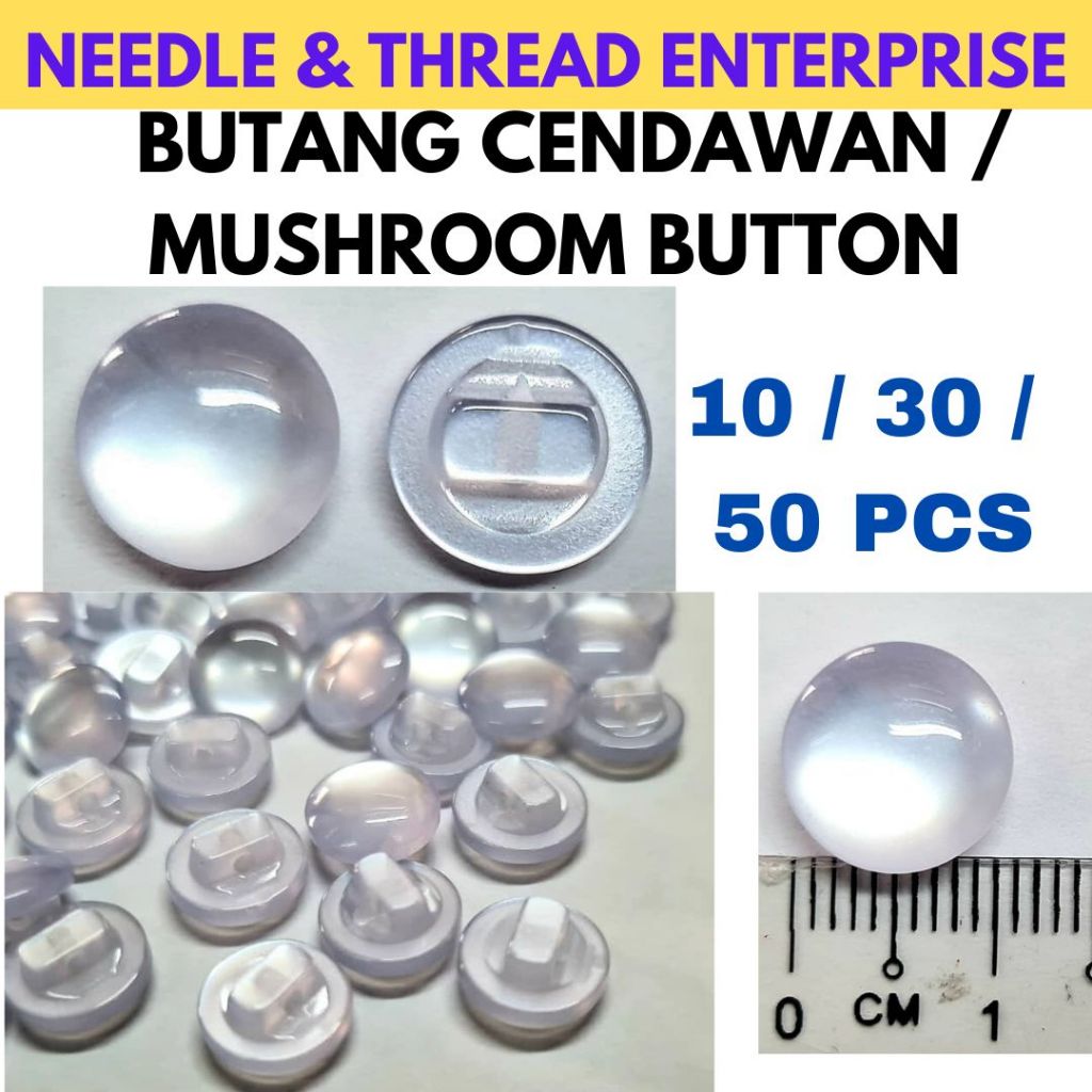 BUTANG CENDAWAN / MUSHROOM BUTTON / BUTANG BAJU KURUNG / BUTANG KAIN ...