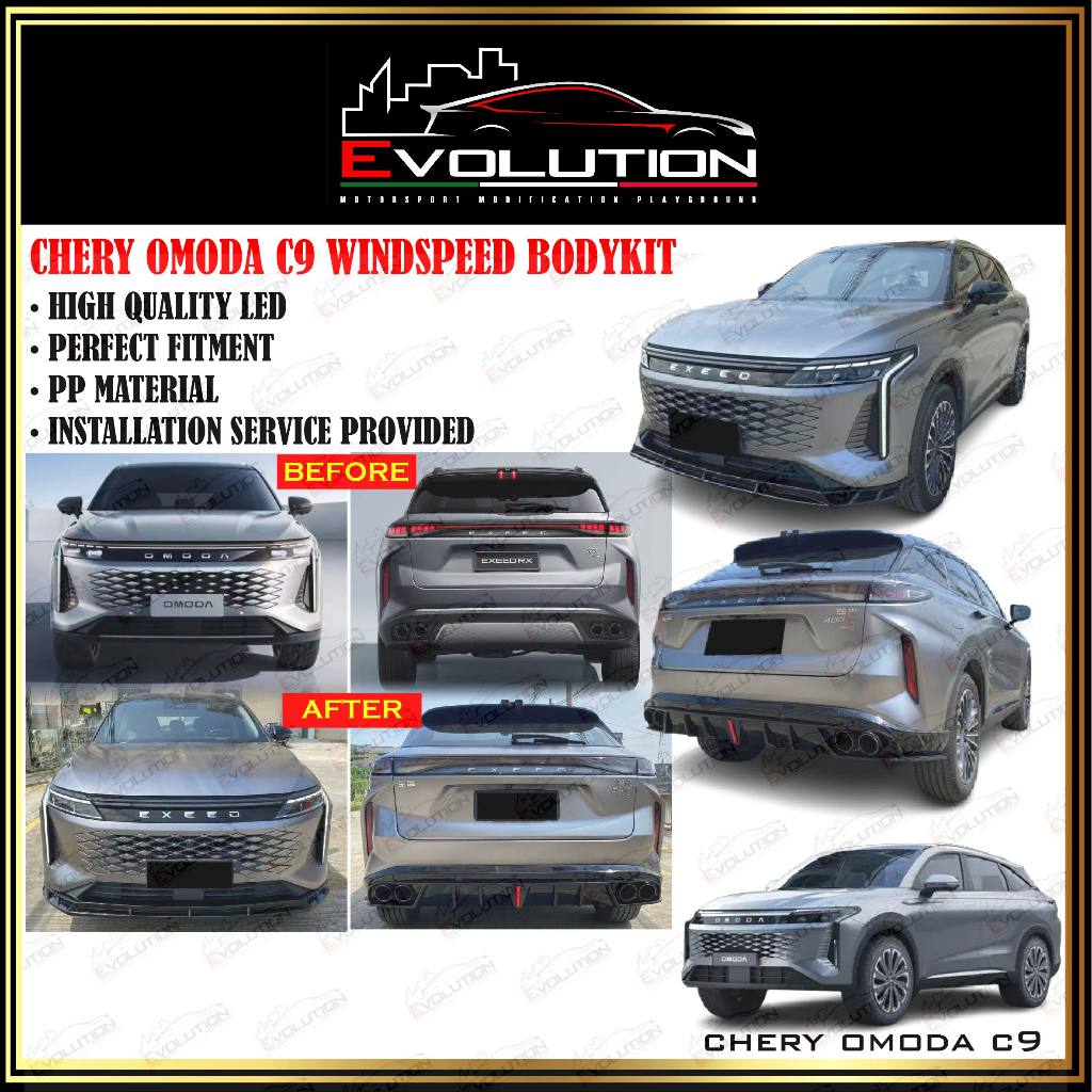 [NEW PRODUCT] CHERY OMODA C9 WINDSPEED BODYKIT (FRONT SKIRT | REAR ...