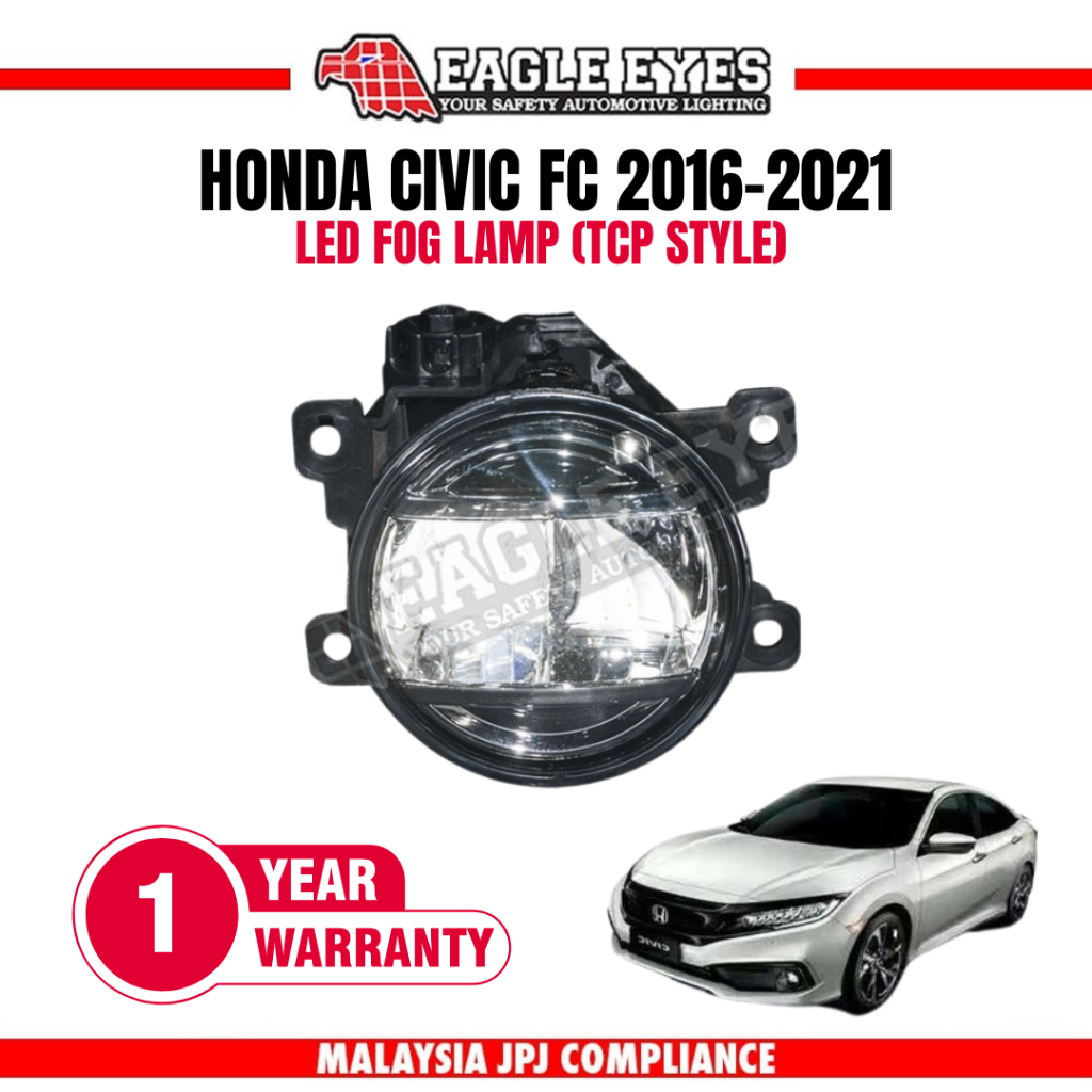 HONDA CIVIC FC 2016-2019 LED FOG LAMP (TCP STYLE) | Shopee Malaysia