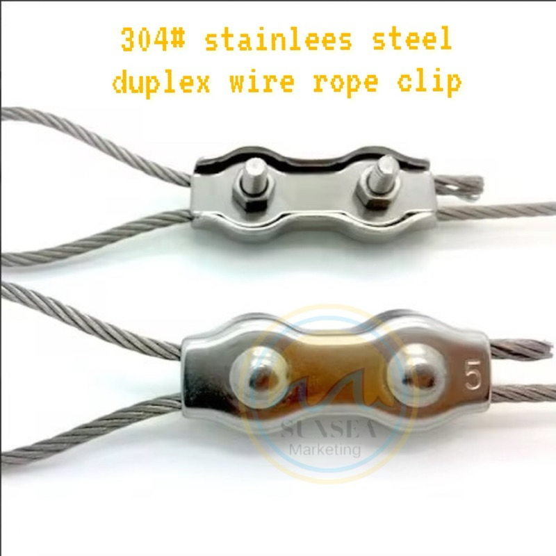 stainless steel 304# double duplex wire rope clip..malaysia stock ...