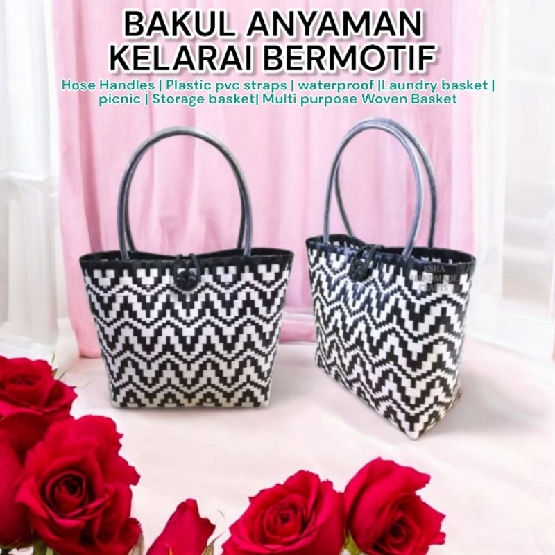 READY STOCK!! (HOSE) XL SIZE BAKUL ANYAMAN KELARAI BERMOTIF SIZE ...