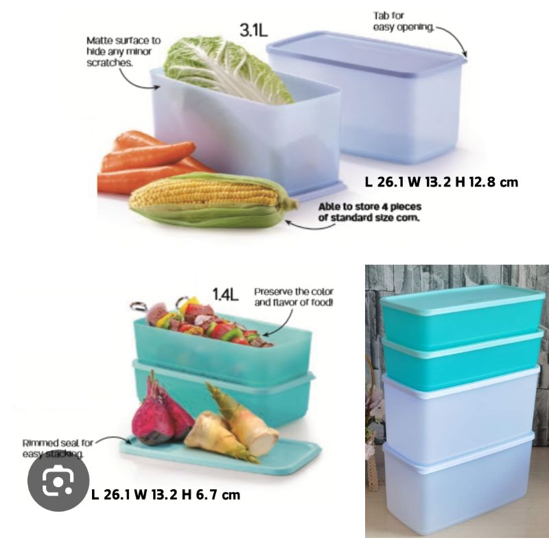 TUPPERWARE DOUBLE SO FRESH 1.4L & 3.1L | Shopee Malaysia
