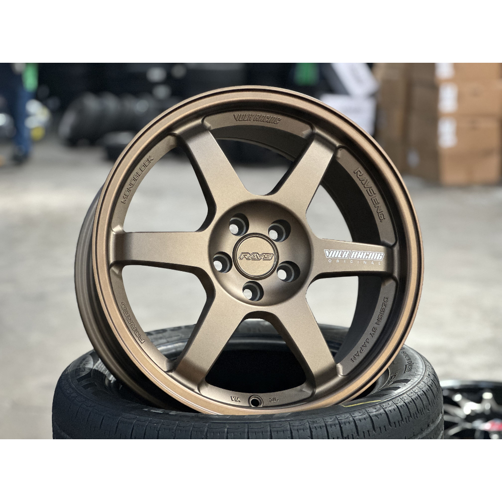 NEW 17X8J AOW TE37 Rim (set of 4) Bronze 5X100 for GT86 BRZ GR86 Altis ...