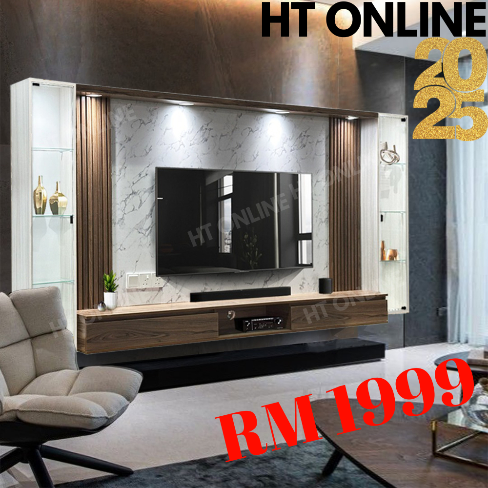 HT ONLINE 10 ft TV Cabinet / Wall Mounted Tv Cabinet / Hall Cabinet ...