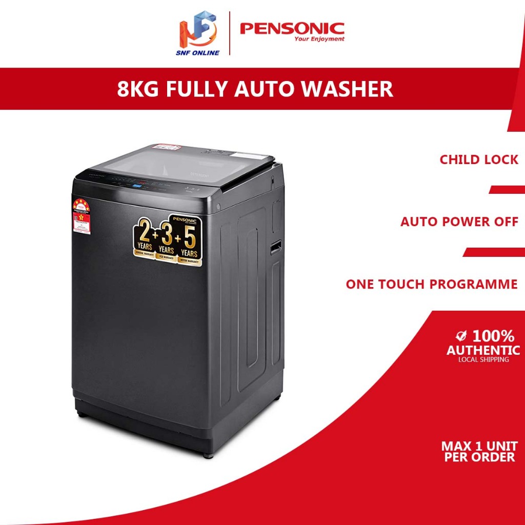 Pensonic 8KG Fully Auto Washing Machine PWA-8003 | Shopee Malaysia