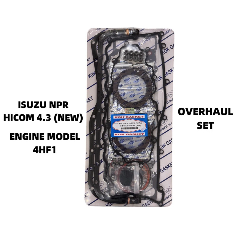 KGK JAPAN ISUZU NPR HICOM 4.3 NEW / OLD TOP SET & OVERHAUL SET | Shopee ...
