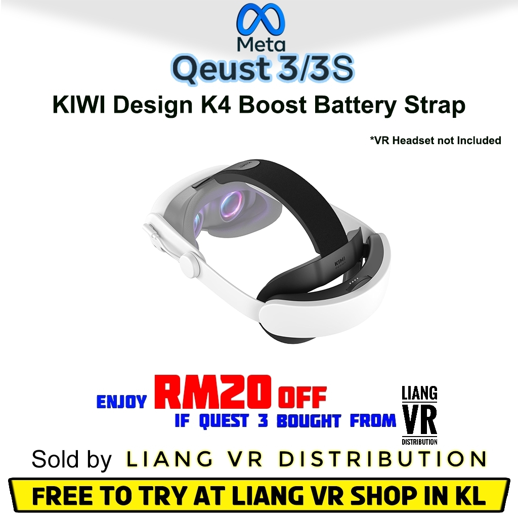 KIWI Design K4 Boost Elite Strap with Battery for Meta Quest 3/3S | Shopee Malaysia